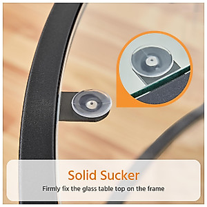 Yaheetech Glass Coffee Table, Black Small Coffee Table for Living Room, 2-Tier Modern Center Tea Table with Storage Shelf for Small Space, Apartment