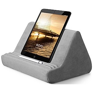 Tablet Stand,Tablet Cushion Stand,Laptop Stand Lazy Holder Stand for Bed Sofa,Laptop Stand Compatible with iPads Tablets eReaders Smartphones Books Magazines (Dark Gray)