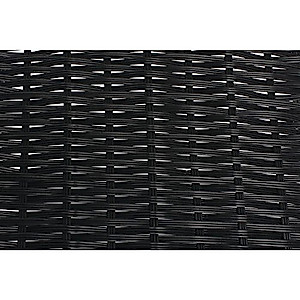 HUBERT® Black Tapered Produce Basket - 11 1/2"L x 18"D x 1 1/2" to 5"H