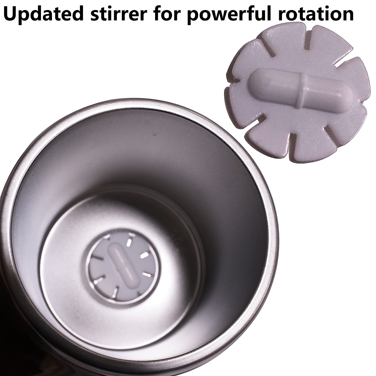 Self Stirring Coffee Mug, Self Mixing Coffee Mug,14Oz Stainless Steel Insulated Reusable Coffee Cup, Spinning Home Office Travel Mixer Cup Best Cute Christmas Birthday Gift (New Coffee)