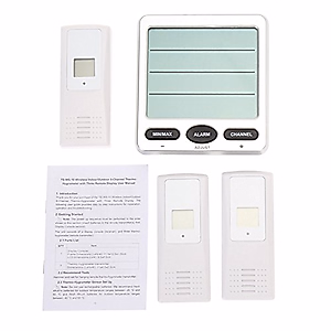 Ambient Weather WS-10 Wireless Indoor/Outdoor 8-Channel Thermo-Hygrometer with Three Remote Sensors