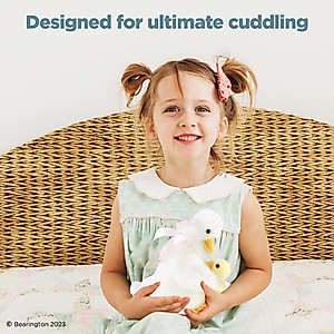 Bearington Downie & Duckie Plush Yellow Duck Stuffed Animal, Adorable, Soft and Cuddly, Great Gift for Kids of All Ages, Birthdays, Holidays, Easter and Special Occasions, 10.5 inches