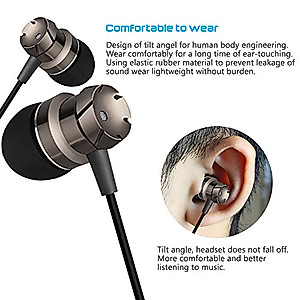 3 Packs Earbud Headphones with Remote & Microphone, SourceTon in Ear Earphone Stereo Sound Noise Isolating Tangle Free for Smartphones, Laptops, Gaming, Fits All 3.5mm Interface Device