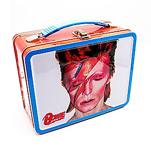 AQUARIUS David Bowie Aladdin Sane Fun Box - Sturdy Tin Storage Box with Plastic Handle & Embossed Front Cover - Officially Licensed Merchandise & Collectible Gift
