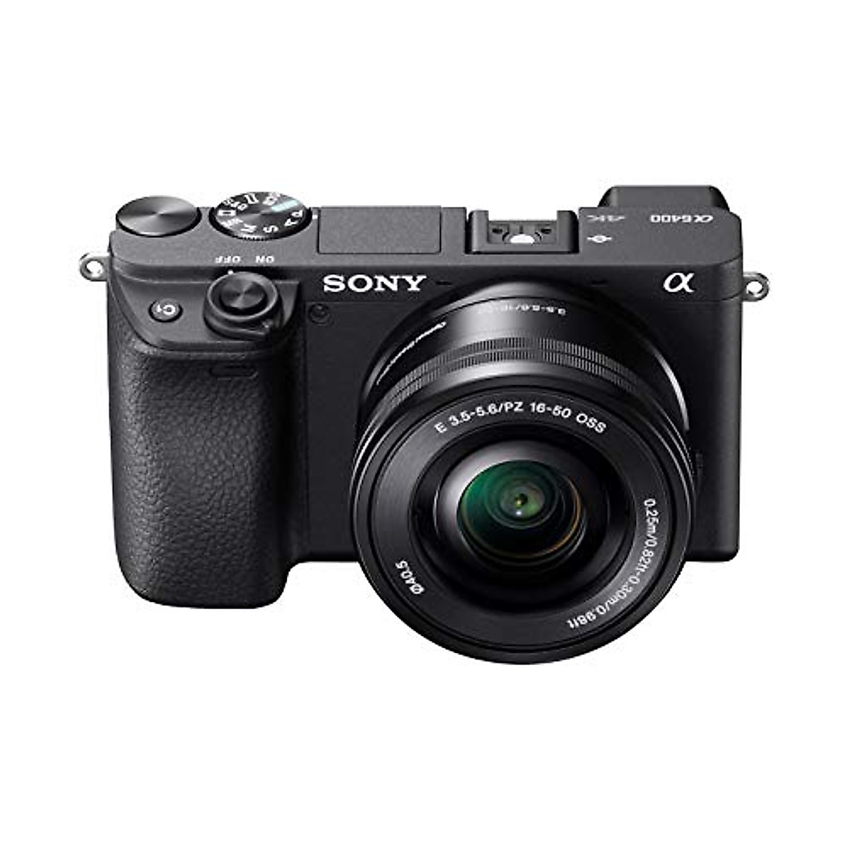 Sony Alpha a6400 Mirrorless Camera: Compact APS-C Interchangeable Lens Digital Camera with Real-Time Eye Auto Focus, 4K Video, Flip Screen & 16-50mm Lens - E Mount Compatible Cameras - ILCE-6400L/B