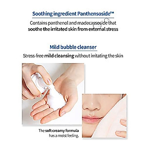 ETUDE SoonJung pH 6.5 Whip Cleanser 5.1 fl. oz. (150ml) 21AD | Soft Bubble Hydrating Vegan Facial Cleanser for Sensitive Skin | Fragrance-Free Low-pH Korean Cleansing Wash | K-Beauty | Vegan