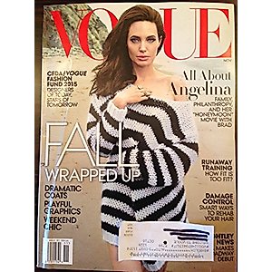 Vogue Magazine (November, 2015) Angelina Jolie Cover