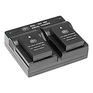 BM Premium Pack of 2 ENEL20, EN-EL20a Batteries and USB Dual Battery Charger for Nikon Coolpix P950, P1000, DL24-500, Coolpix A, 1 AW1, 1 J1, 1 J2, 1 J3, 1 S1, 1 V3 Digital Camera