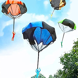 Parachute Toys for Kids, Tangle-Free Throwing Toy Parachute Men, Outdoor Toys Flying Toys for Boys Girls Birthday Gifts Christmas Stocking Stuffers Party Favors Easter Basket Stuffers 3 Pieces Set (Y