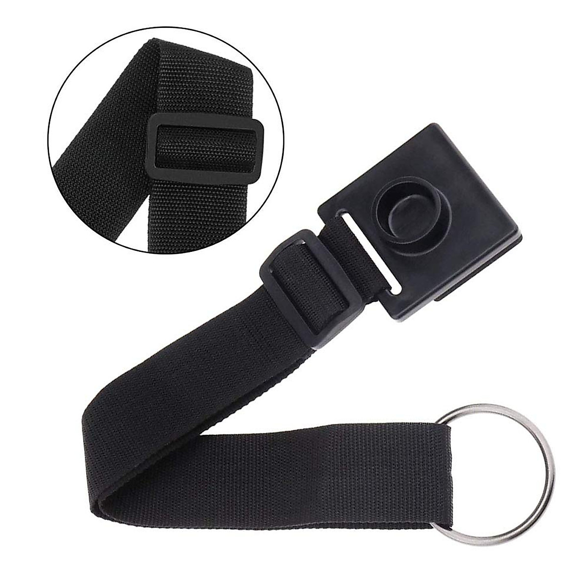 Jiayouy Violoncello Endpin Stopper Strap Anchor Non-slip Endpin Stopper Holder Stand for Cellist Practice Performance Black