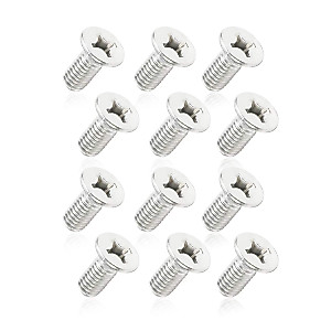 YAKEFLY 12 Packs Stainless Steel Brake Disc Rotor Screws for Front and Rear,Retaining Hardware Bolts Screw Kit,Screw Rotor Brake Disc Retaining 93600-06014-0H Replacement
