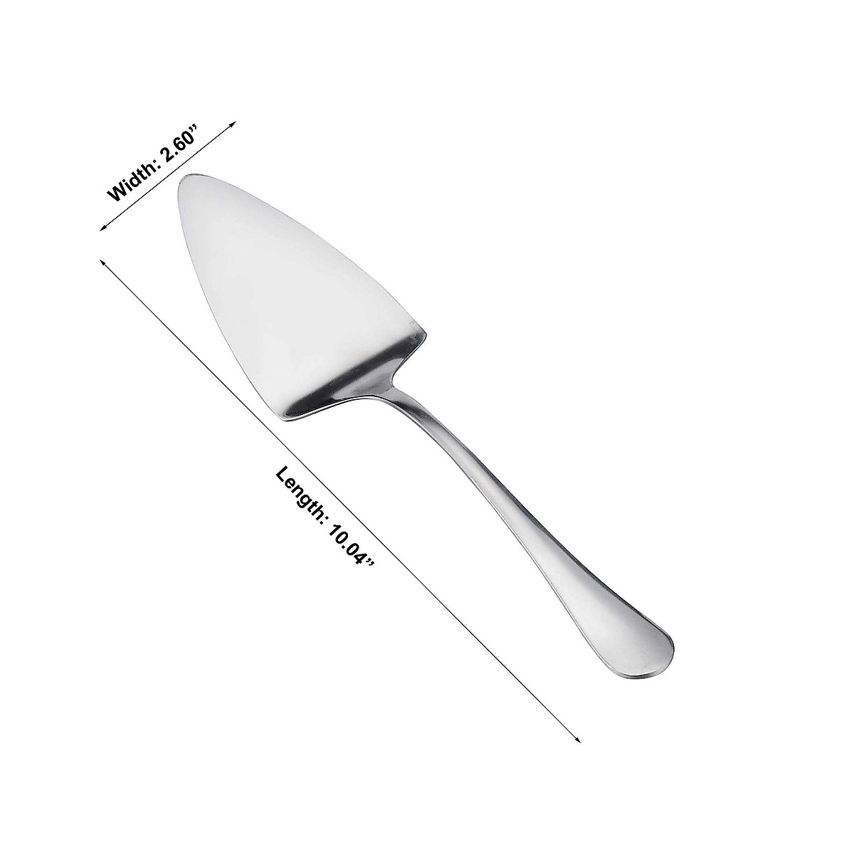 KSENDALO 11.41" Pie Server, Stainless Steel Cake Servers, Cake Pizza Cutter Tart Dessert Pie Server for Party, Silver
