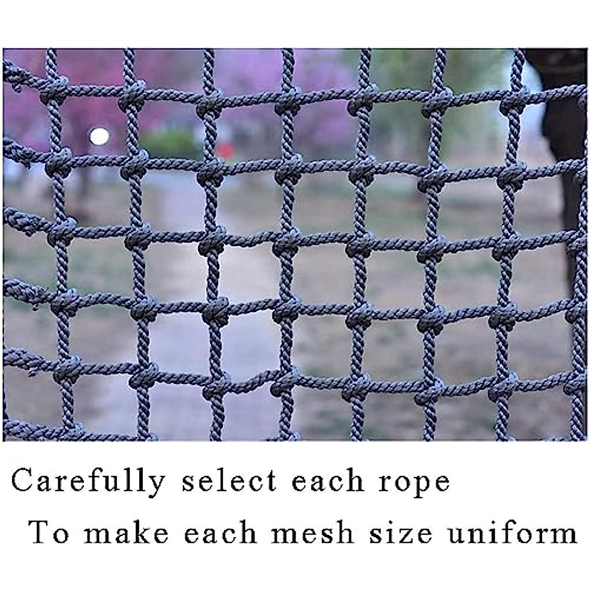 EkiDaz HXRW Rope Net Climbing Net for Kids Climbing Cargo Net Indoor and Outdoor Protective Safety Net Playground Sets for Backyards (Size : 2 * 4m(6.6 * 12.12ft))