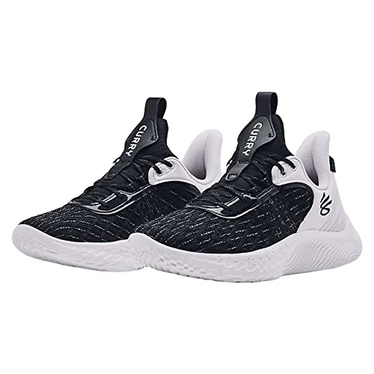 Under Armour Curry Flow 9 Team Basketball Shoes - Black - Men's Size 10 / Women's Size 11.5, Black/White