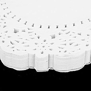 150 pcs White Lace Paper Doilies Oil-absorbing Decorative Tableware Papers Placemats Baking Tools Accessories