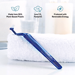 TEPE Angled Soft Bristle Toothbrush, Orthodontic Toothbrush for Braces, Small Head Toothbrush for Retainers, Implants, Universal Care, 1 Pk