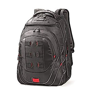 Samsonite Tectonic PFT Laptop Backpack, Black/Red, 17-Inch