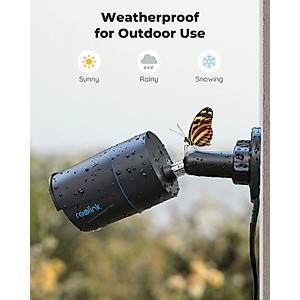 REOLINK PoE Outdoor Home Security Cameras, 5MP Surveillance IP Cameras, Smart Human/Vehicle Detection, Timelapse, 100ft Night Vision, Up to 256GB SD Card, 2X RLC-510A White Bundle 2X RLC-510A-Black