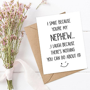 Emily gift Nephew Card - Funny Nephew Birthday Card - Card For Nephew - Nephew Funny Card - Teenage Nephew Card - To My Nephew - To Our Nephew - Happy Birthday