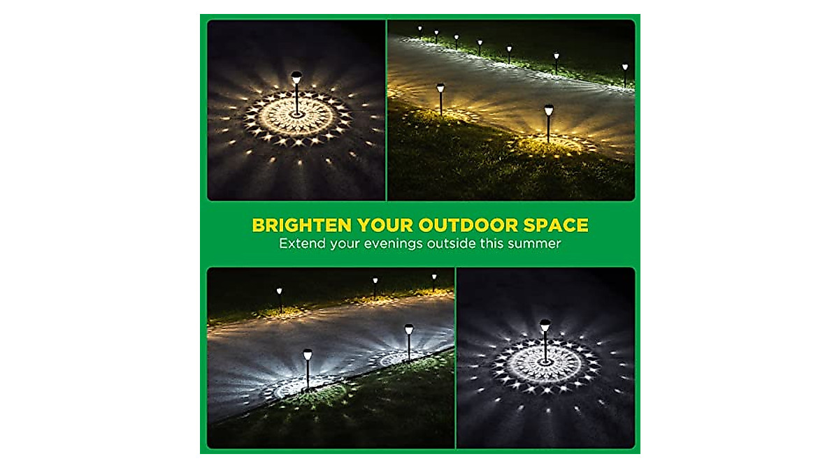 URAGO Super Bright Solar Garden Lights - 10 Pack