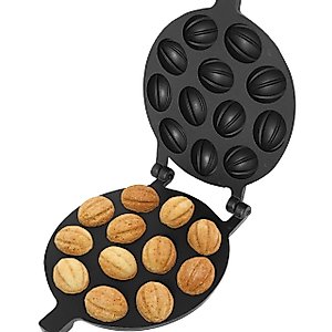 Walnut Cookie Mold Maker 12 non-stick - Oreshki Mold Maker - Walnut Cookie Molds - Орешница Russian - Oreshki Maker - Walnut Cookie Maker Oreshek - Nutty Maker - Oreshnitsa Nut Cookies Maker