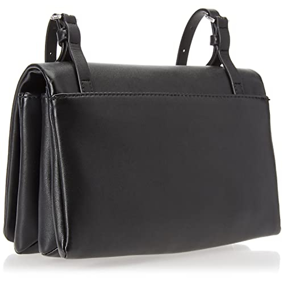 Calvin Klein Penny Triple Compartment Crossbody, Black/Silver,One Size