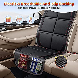 Gimars 2 Packs XL 5-Layer EPE Padding Car Seat Protector for Child Seat, Waterproof 600D Fabric with Nonslip Backing,Storage Pockets SUV, Sedan, Truck, Leather Seats
