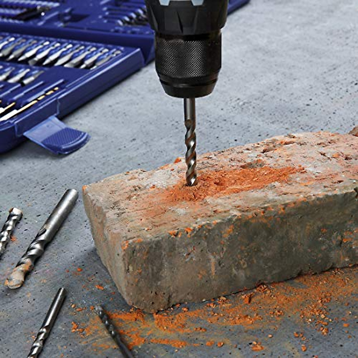 WORKPRO Drill Bit Set, 300-Piece Drill and Driver Accessory Set for Metal, Wood, Cement Concrete and Plastic with Storage Case, W004549A