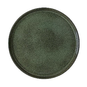 Dutch Rose Amsterdam Serenity 16 Piece Dinnerware Set, Full Sized Plates, Dinner Plates, Bowls, Coffee Mugs, Dinner Service for Four Giftset, Green