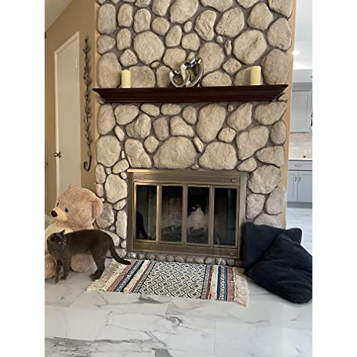 Beautifully 2'x3' Woven 3D Design Colorful Boho Cotton Small Area Fluffy Indoor Rugs for Living Room, Bedroom, Bathroom, Kitchen, Outdoor Picnic (Geometric 1)