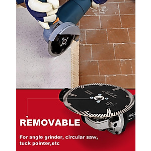 Casaverde 6" Granite Blade，Turbo Diamond Blade with Removable 5/8-11 Thread Cuts for Granite,Marble,Engineered Stone and Ceramic Tiles