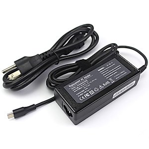 65W 45W USB-C Laptop Charger AC Adapter for Chromebook 11 13 14 3100 3400 5190 3380 7486 2-in-1 XPS 12 9250 XPS 13 9350 9360 9365 9370 9380 Latitude 7370 7280 7480 5480 7275 5290