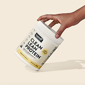 Nuzest Digestive Support Protein Probiotics for Digestive Health – Vanilla - Clean Lean Protein - Premium Vegan Pea Protein Powder – Plant Based - 20 Servings, 1.1 lb