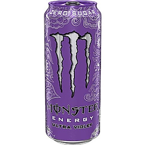 Monster Energy Ultra Violet, Sugar Free Energy Drink, 16 Ounce (Pack of 15)