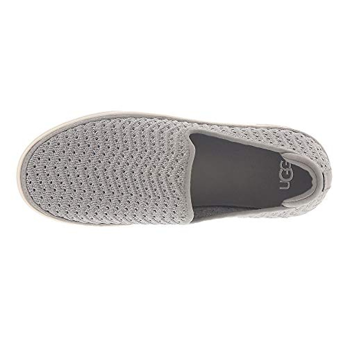 UGG K CAPLAN Slip-ON Sneaker, SEAL METALLIC KNIT, 6 US Unisex Big Kid