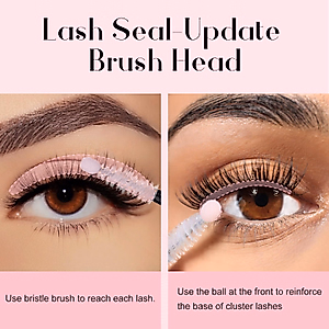 ALLOVE Lash Bond and Seal for Eyelash Extensions Cluster Lash Glue and Sealant for DIY Lash Extensions Strong Hold for 48-72 Hours Waterproof Lash Adhesive for Individual Lashes