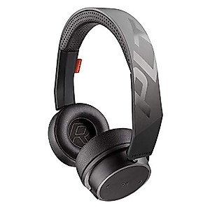 Plantronics BackBeat FIT 500 On-Ear Sport Headphones, Wireless Headphones with Sweat-Resistant Nano-Coating Technology by P2i, Black (Renewed)