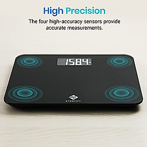 Etekcity Digital Bathroom Scale for Body Weight for People, Extra Wide Platform and High Capacity, Large Number and Easy-to-Read on Backlit LCD Display, 440 lb