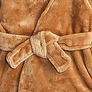 Hudson Baby Unisex Baby Plush Animal Face Bathrobe, Boy Reindeer, 0-9 Months