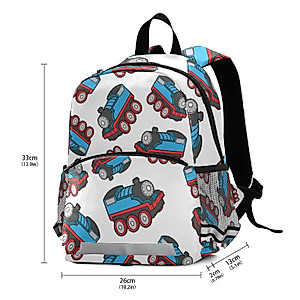 Glaphy Cartoon Train Kids Backpack Toddler Backpacks for Daycare School, Girls Boys Preschool Bookbags Kindergarten School Backpack