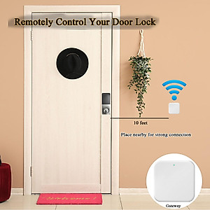 Smart Hub, WiFi Smart Gateway for InteTrend Smart Bluetooth Lock to Reach for Remote Control, Compatible with TTLock App Locks, Compatible with Alexa