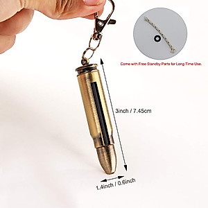 AIKENR Permanent Match Metal Matchstick Fire Starter, Waterproof Keychain Lighter Emergency Flint Match, Best Gifts for Camping Survival Enthusiast