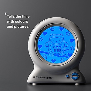 Tommee Tippee Groclock Sleep Trainer Clock, Alarm Clock and Nightlight for Young Children, USB-Powered