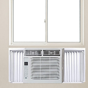 Window AC Insulation Panels - Windproof Air Conditioner Window Blocker, Energy Saving AC Side Panels | Energy Saving AC Side Draft Blockers, AC Insulation Panels for Preventing Heat Noise Sun Block