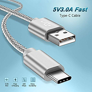 KCgrape Charger Cord for LG V40 V35 Q7 G8 G7 Thinq K51 Q70 V60 G6 Stylo 6 4 5 Stylo6 Stylo5,V30,V20,Velvet 5G,K92 G8X Wing,Fast Charge Power Cable,USB C Charging Wire 3FT 6FT 4Pack