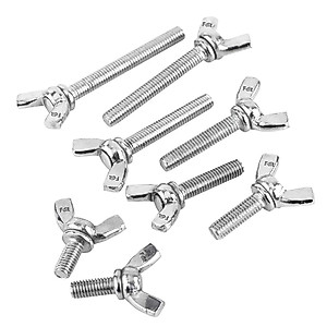 Fdit 8 Types 5PCS/Bag M5 304 Stainless Steel Wing Butterfly Screws Bolts Wingbolt Machine Fastener (M5 * 40mm)