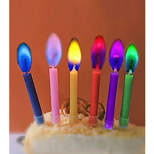 Birthday Cake Candles Happy Birthday Candles Fun Colorful Candles Holders Included