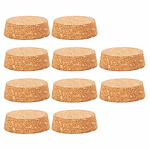 Cabilock 20pcs Tapered Cork Stoppers Wooden Wine Bottle Stopper Natural Soft Wood Wine Corks Crafts Replacement for Wine Beer Bottle Glass Bottles DIY Craft