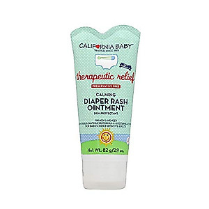 California Baby Calming Diaper Rash Cream | Zinc Oxide Ointment | 100% Bio-Based | Calming Lavender Scent | Hypoallergenic | Soothing Diaper Rash Cream For Baby | 82 g / 2.9 oz.