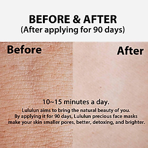 Lululun 32pc Sheet Facial Mask, Patented Daily Anti-aging Hydrating & Moisturizing Face Mask Sheet Pack Set, Japanese Organic & Natural Skincare, PRECIOUS GREEN